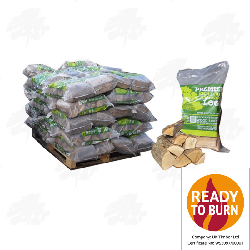 Buy Premier Kiln Dried Hardwood Firewood Single Bags Online - UK Sleepers